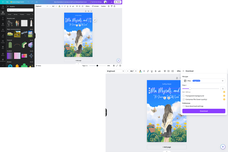 Cara Buat Desain Cover Novel dan Buku Sendiri di Canva, Mudah dan ...