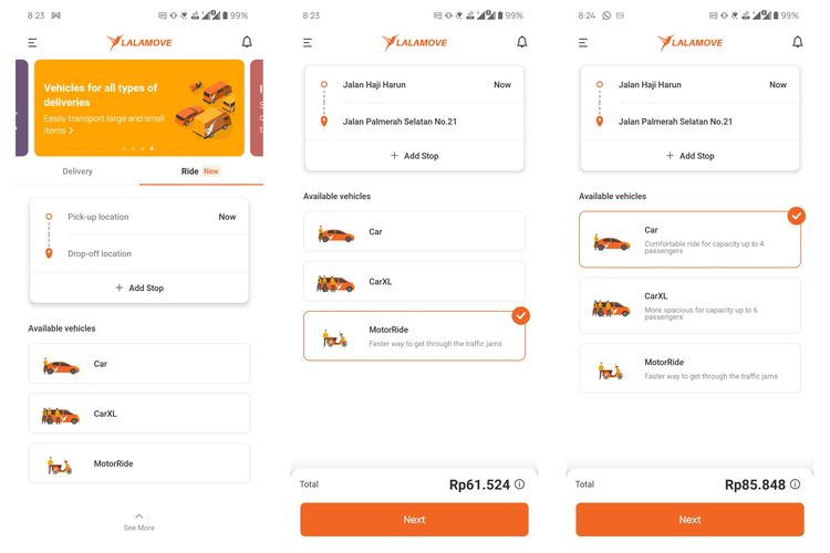 Lalamove Ride Resmi di Indonesia, Layanan Taksi/Ojek Online seperti ...